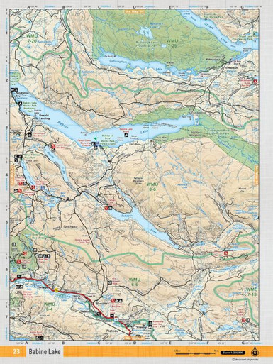Backroad Maps Northern BC Babine Lake - Nechako Outdoors