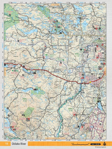 Backroad Maps Northern BC Chilako River - Nechako Outdoors