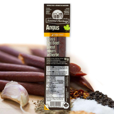Atwood Heritage Angus Grass-Fed Beef Snack Sticks – Mild – 2 Pack 50 ...