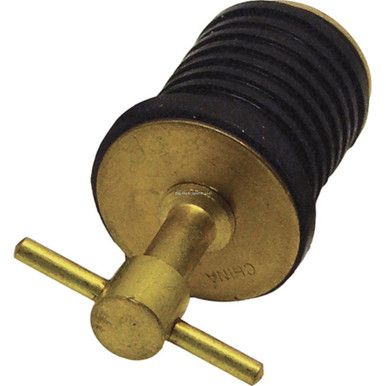 Shoreline Marine Drain Twist Plug 1" Brass | Nechako Outdoors