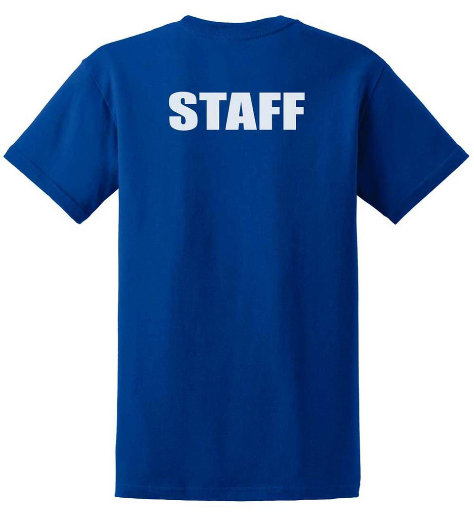 Staff T-Shirt - Printed on the Back - Staff Shirts