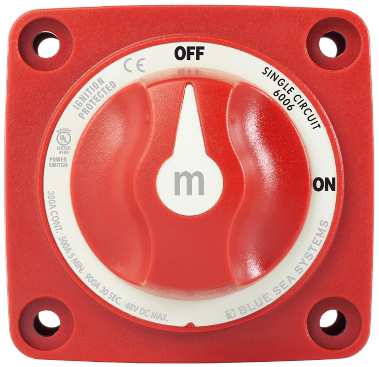 RevoPower 722208356993 Blue Sea Systems 6006 Battery Disconnect Switch ...