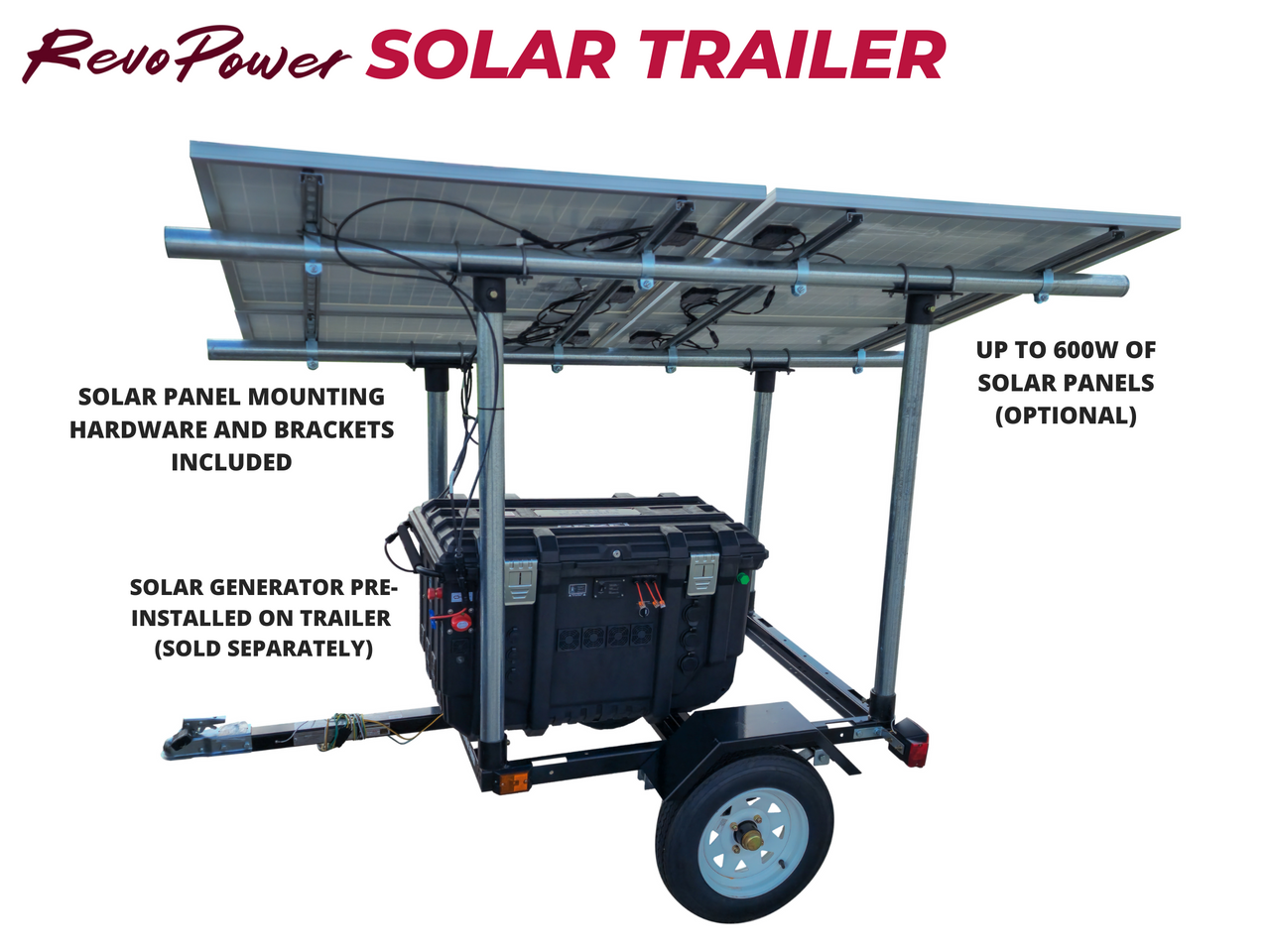 RevoPower USA-Made Solar Trailer by RevoPower: High-Capacity Solar ...