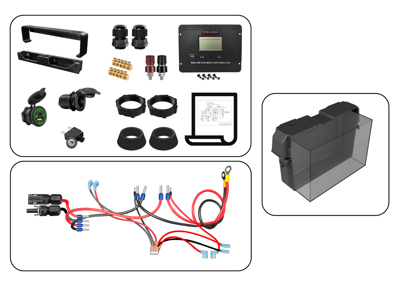RevoPower Build-It-Yourself DIY Solar Generator KIT: Assemble it Yourself
