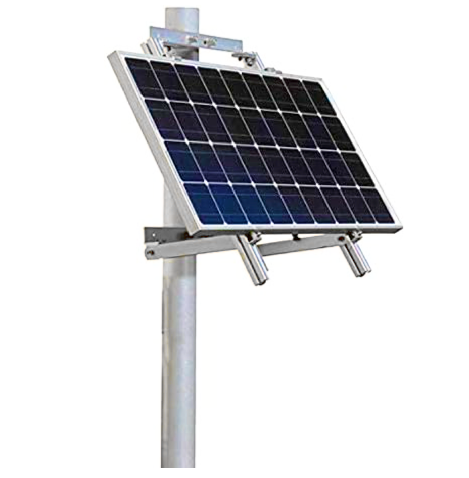 RevoPower 722208358584 Solar Panel Bracket for Pole/Pipe for up to 100W ...
