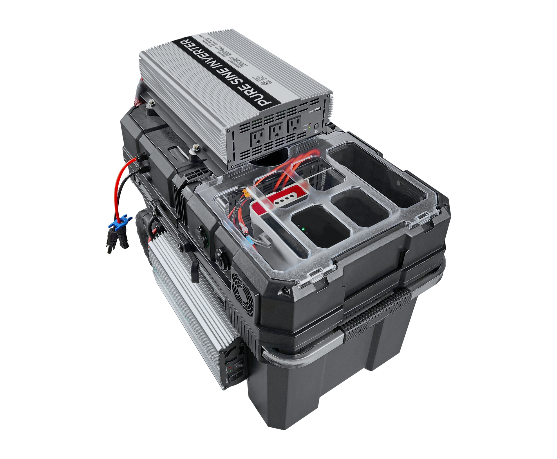 RevoPower Hybrid 4,000W (2,000W On Grid + 2,000W Off Grid) Portable ...