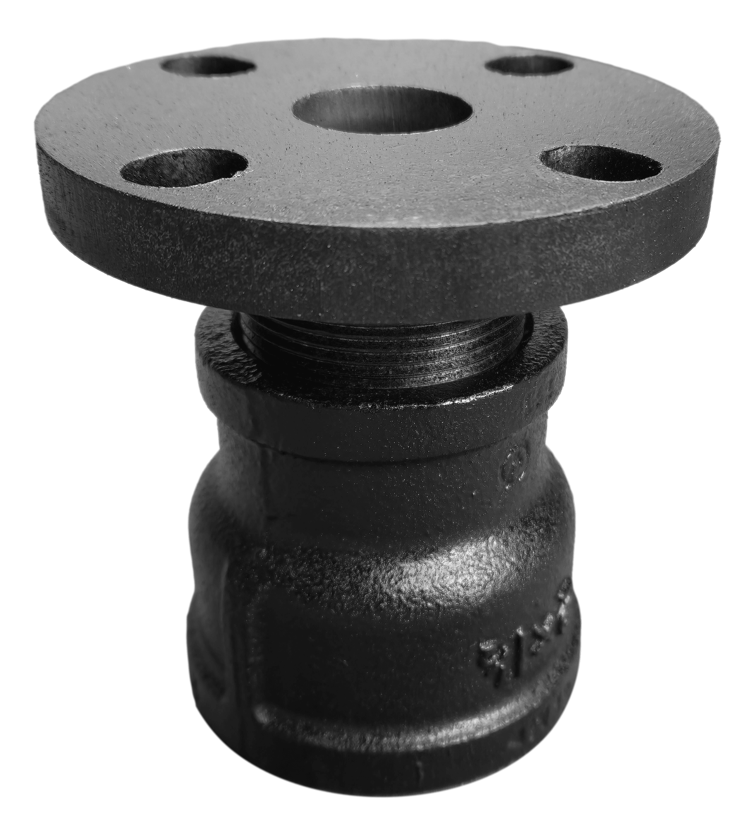 RevoPower Wind Turbine Flange to Threaded Pipe Adapter for 1-1/2" or 2 ...