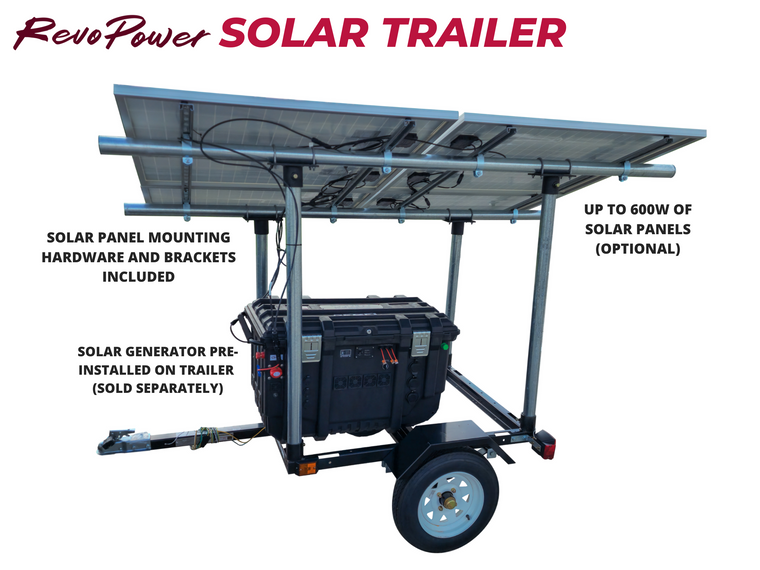 RevoPower USA-Made Solar Trailer by RevoPower: High-Capacity Solar ...