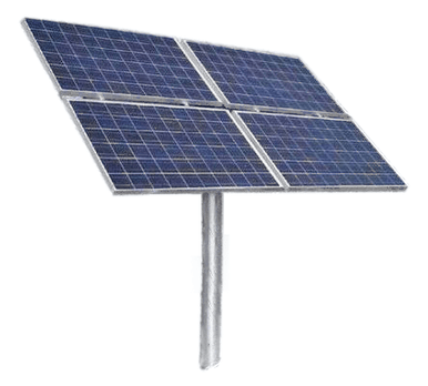 RevoPower 2", 2.5", or 3" Pipe Solar Panel Pole Mount / Stand with rail ...