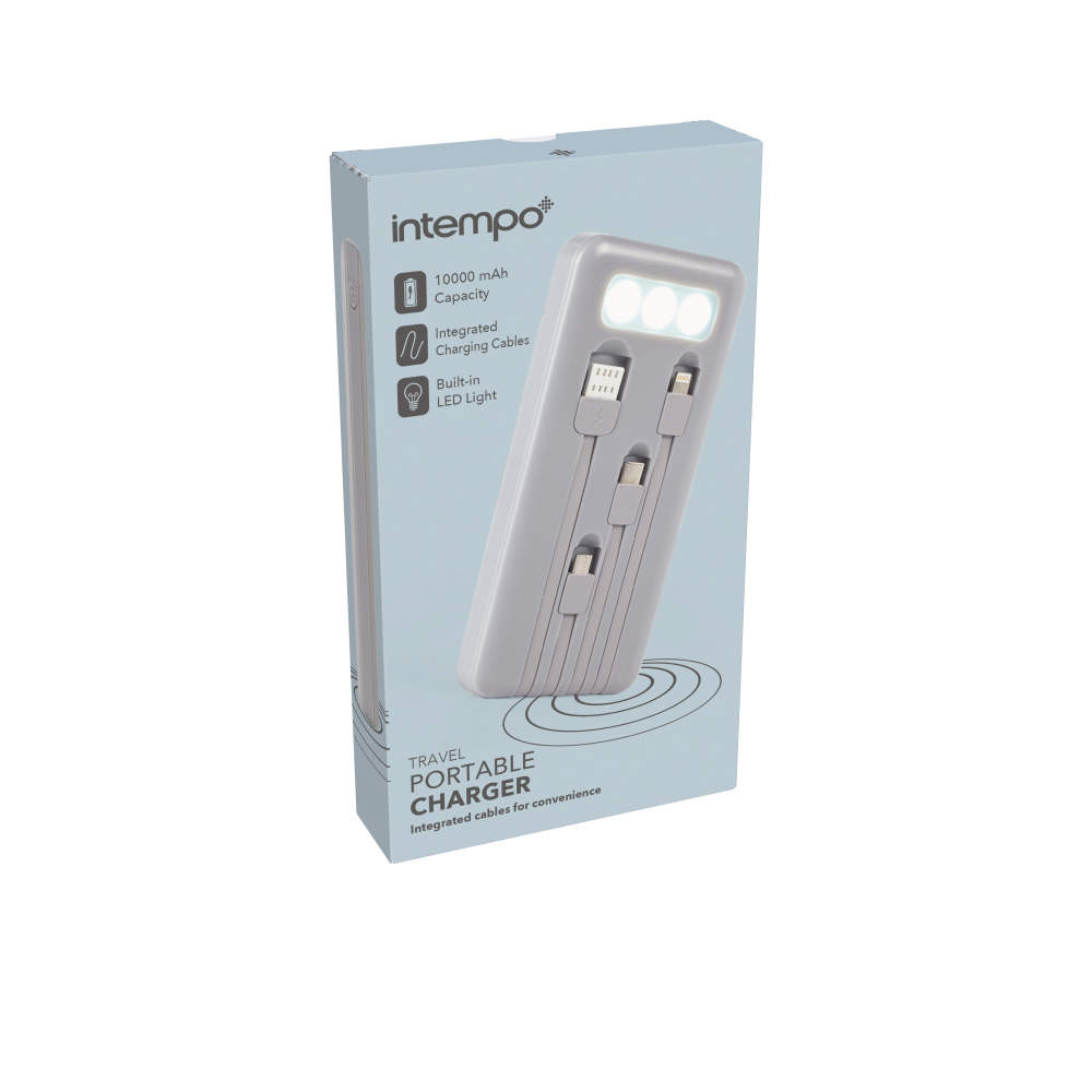 Travel Portable Charger – Grey - Intempo Store