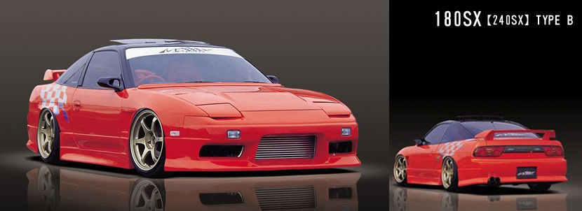 M Sports Type B Full Body Kit for 180sx (89-94 S13) - Faction Motorsports