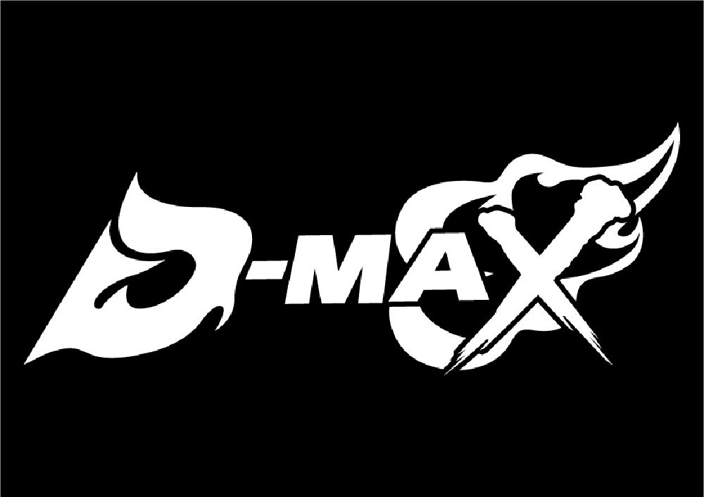 D-MAX Logo Die Cut Sticker - White - Faction Motorsports