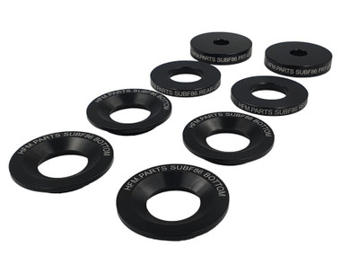 HFM.Parts Semi-Rigid Aluminum Subframe Spacers - Black (12-22 86/BRZ ...