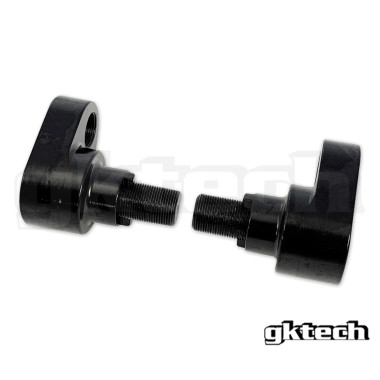 GK Tech 4130 High Tensile Offset Steering Rack Extenders (89-02 S13/14/ ...