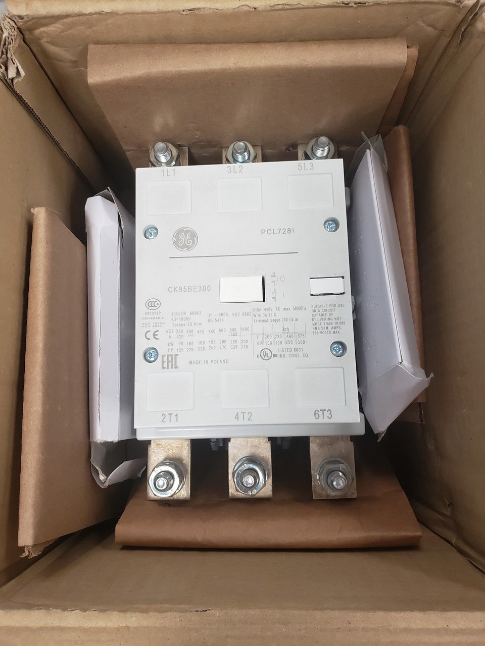 Eaton/Cutler-Hammer Contactor C825LN6 120V Coil 360A 600V