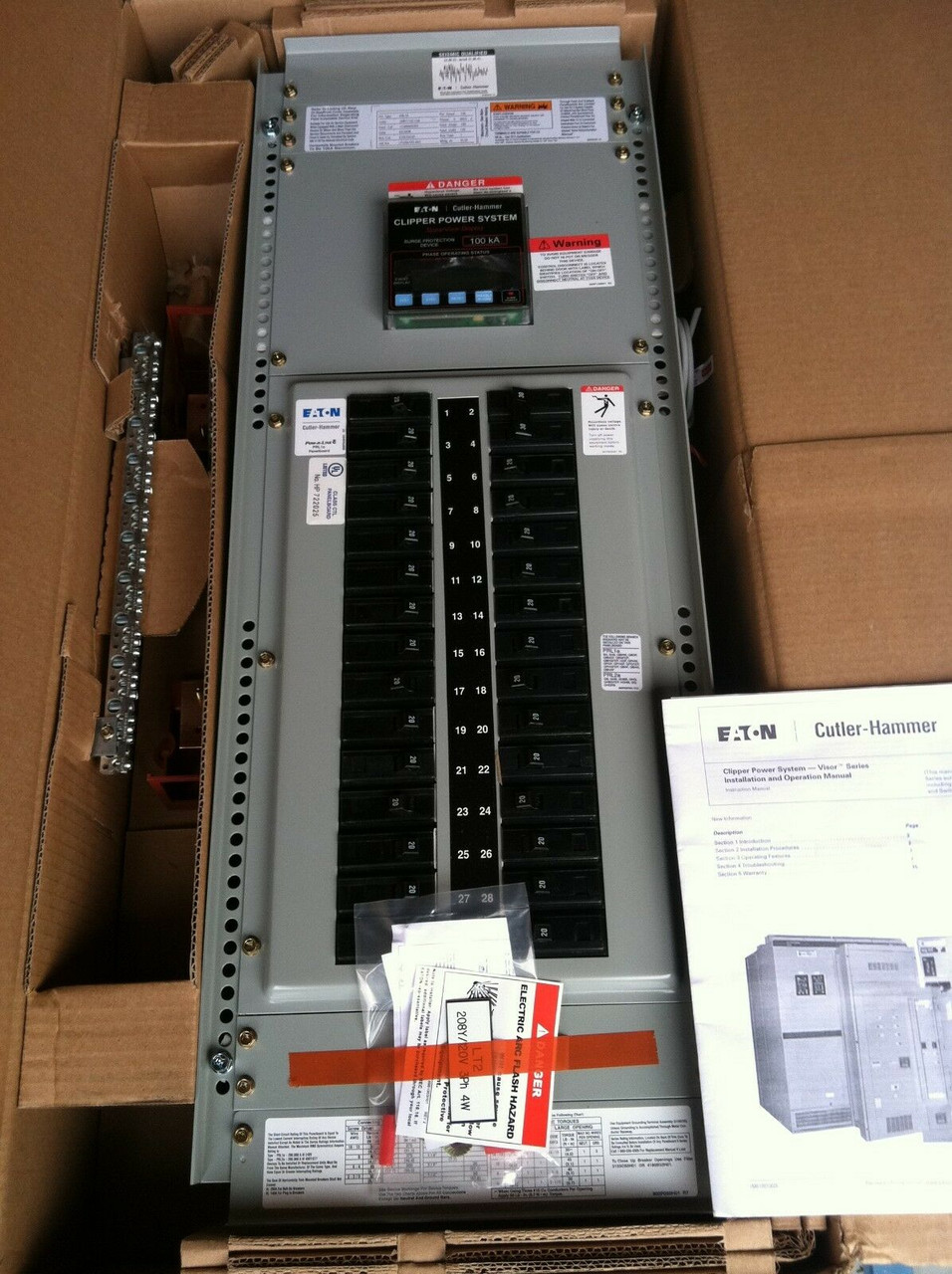 Buy - Eaton Cutler Hammer PRL1a 100A Panel Board With 100KA Clipper ...