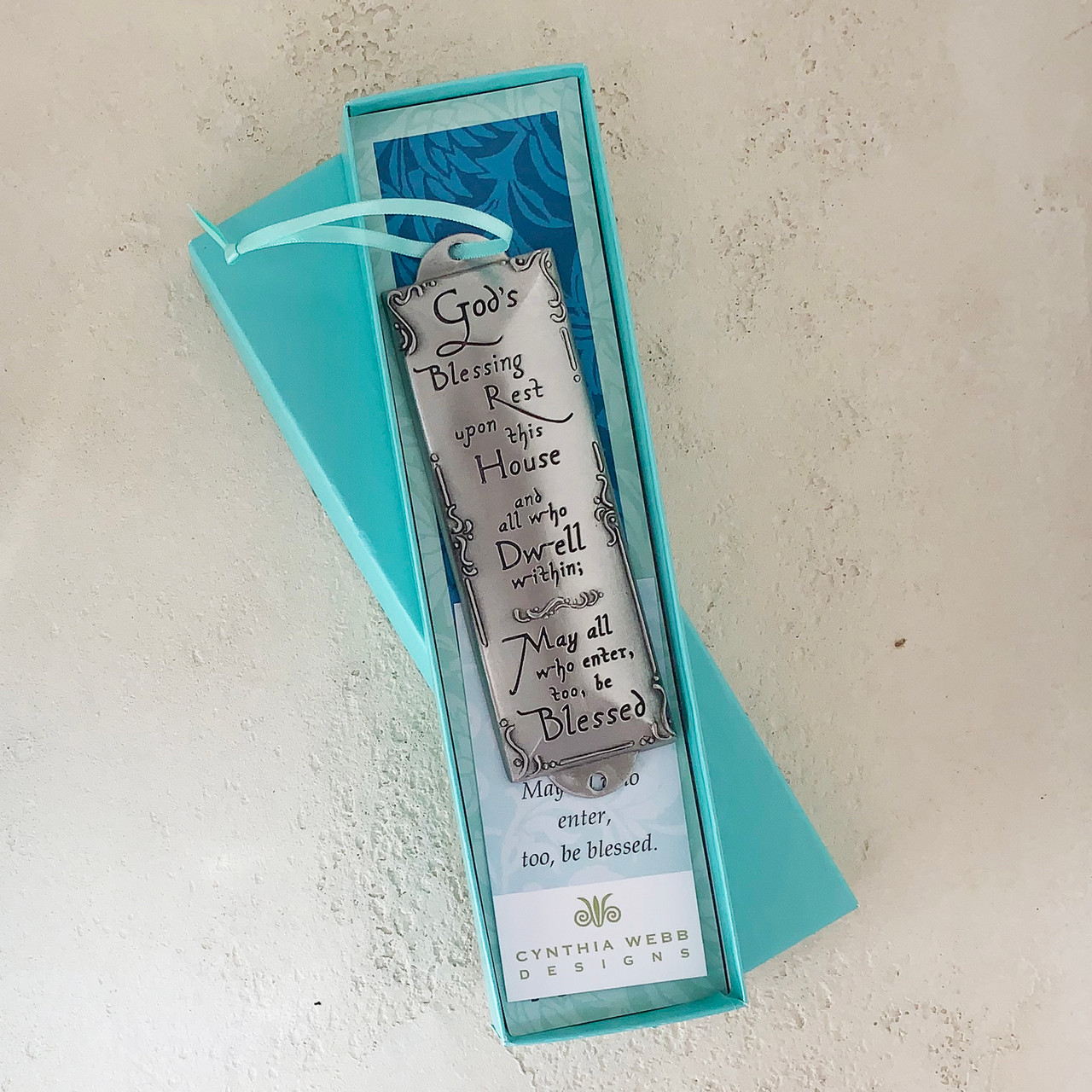 God's Blessing On House Room Blessing Pewter | Cynthia Webb Designs