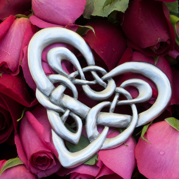 Celtic Heart Wall Plaque Pewter | Cynthia Webb Designs