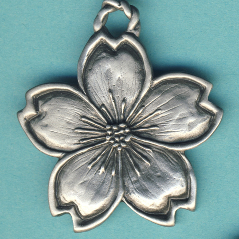 Cherry Blossom, Pewter On Votive Holder | Cynthia Webb Designs