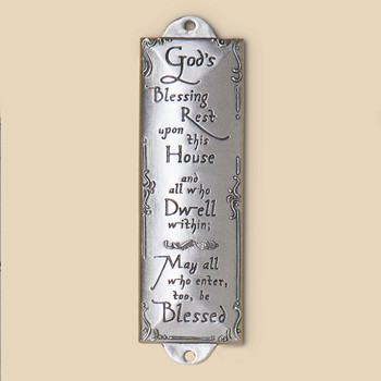 God's Blessing On House Room Blessing Pewter | Cynthia Webb Designs