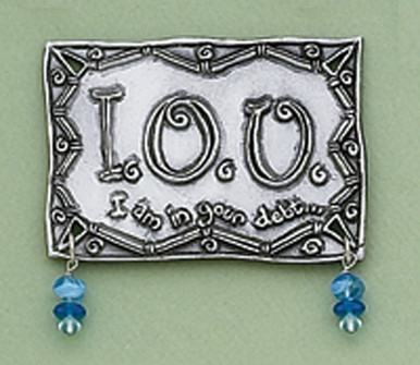 I.O.U. Mini Wall Plaque | Cynthia Webb Designs