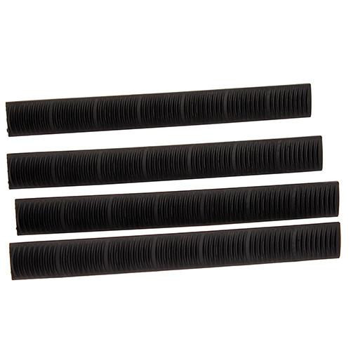 Ergo KeyMod Wedge Lok Rail Covers Black | 4330-4PK-BK | 874748005913