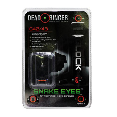 Dead Ringer Snake Eyes Pistol Sight Glock 42 | DR4913 | 700465984913