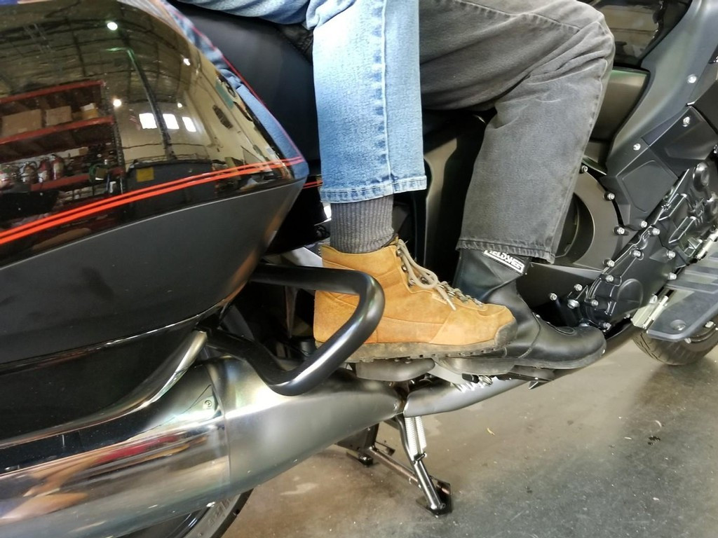 Rear Guard Bar Black for BMW K1600B Bagger - Creative Cycle Concepts