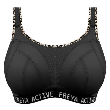 Freya Active Dynamic Non Wired Sports Bra - Pure Leopard - boobydoo