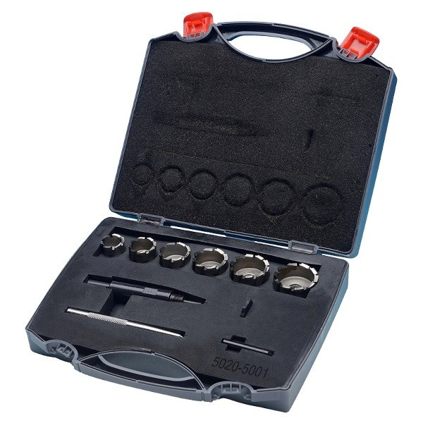 Precise 9 Piece 1/2" Cutting Depth HSS Annular Cutter Set - 5020-5001 ...