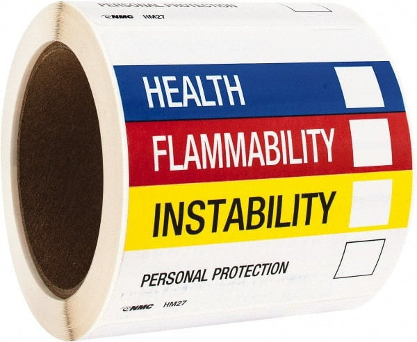 AccuformNMC "Health - Flammability - Instability - Personal Protection ...