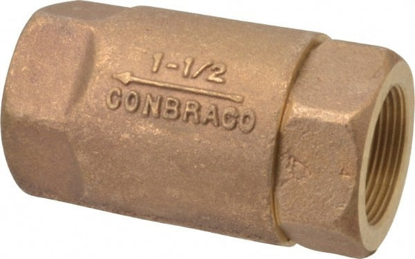 Apollo Valves Conbraco 1-1/2" Bronze Check Valve Inline, FNPT x FNPT 61-107-01 - 37011640| Penn ...