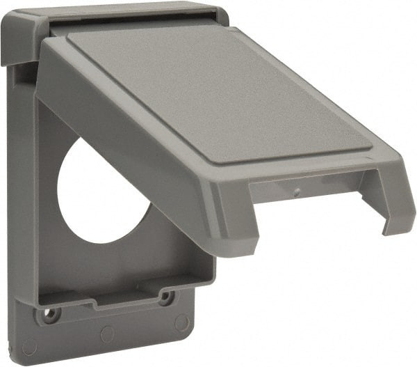 Thomas & Betts Polycarbonate Electrical Box Single Receptacle Cover ...