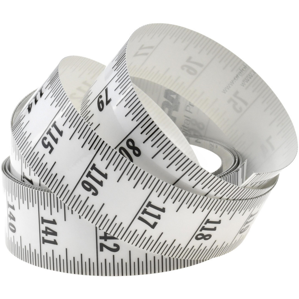 Made in USA 12 Ft. Long x 1-1/4 Inch Wide, 1/16 Inch Graduation, Clear ...