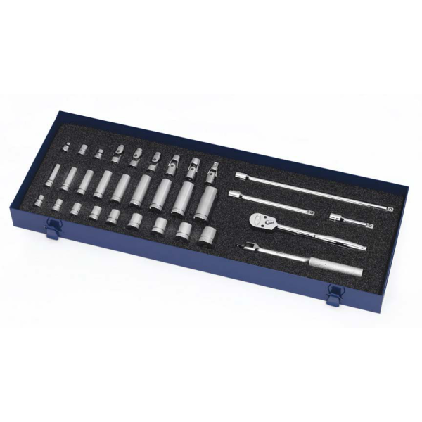 Williams Industrial Tools 32 pc 3/8" Drive 8 & 12-Point SAE Shallow and ...