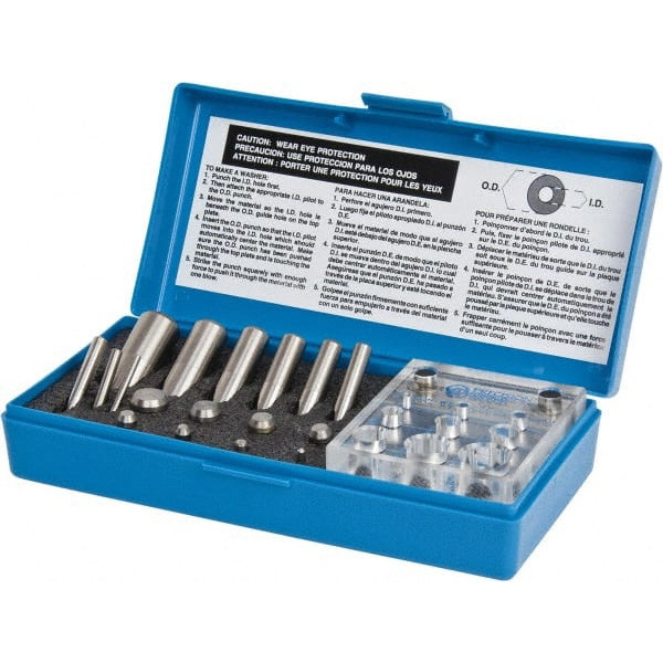 Precision Brand 1/8 to 3/4" Diameter Shim Punch and Die Set #40110 - 61 ...