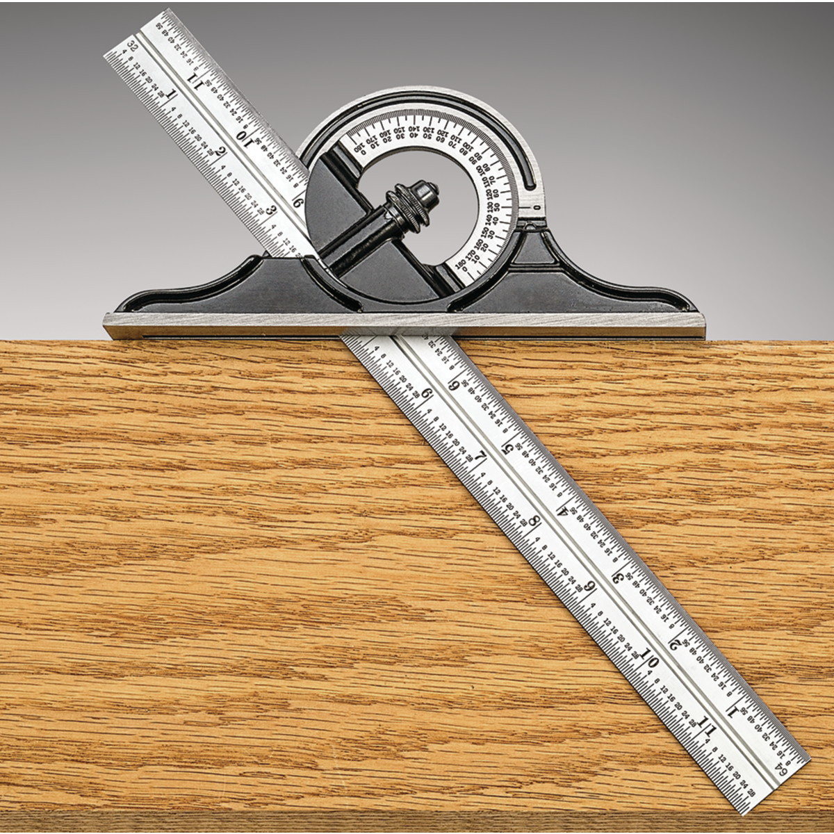 Starrett 12" Combination Set with Square, Center and Reversible ...