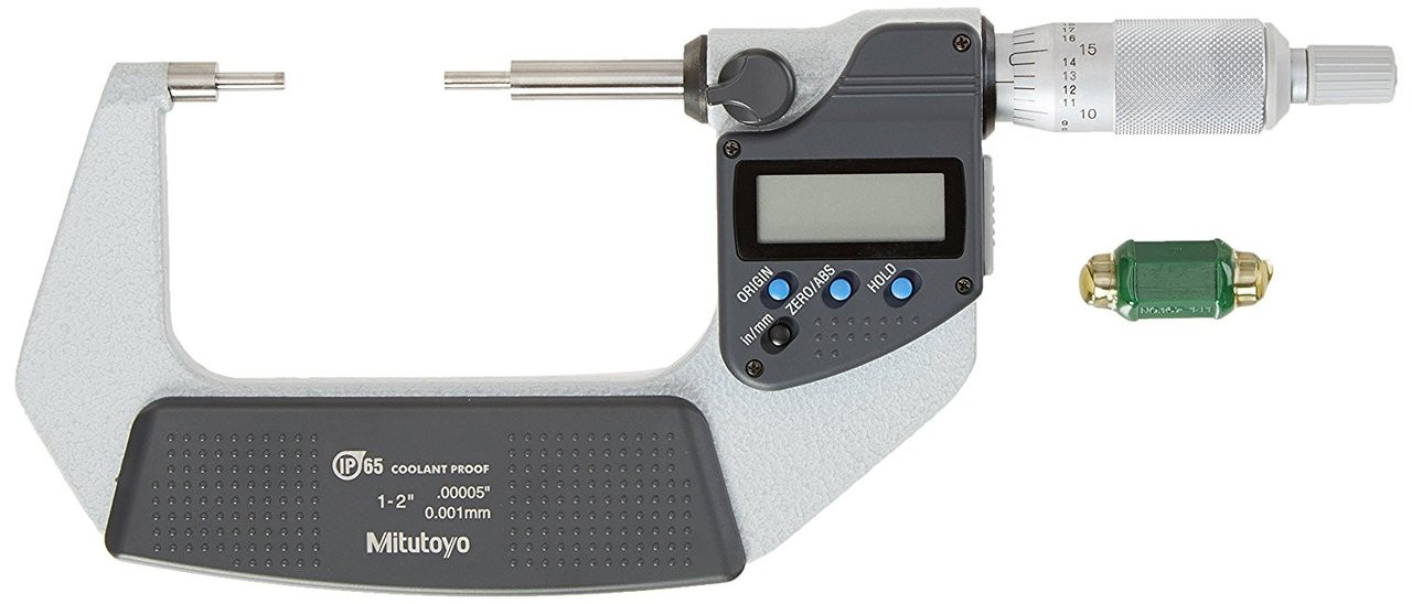 Mitutoyo Digimatic Spline Micrometer 1-2"/25-50mm - 331-352| Penn Tool ...