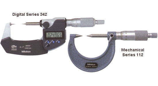 Mitutoyo Mechanical & Digital Point Micrometers with SPC Output| Penn ...