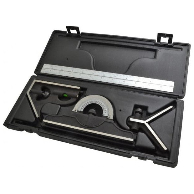 Brown & Sharpe Combination Square Set 599-438-1204-1, 4 Piece, 12" 4R ...