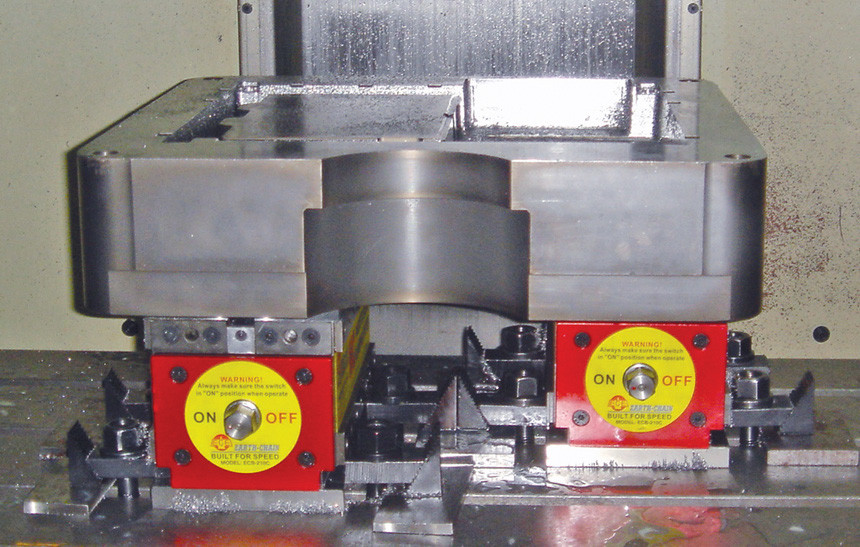 Earth-Chain ECB Magnetic Workholding Vise, 5" x 3" x 3", 1100 lbs ...