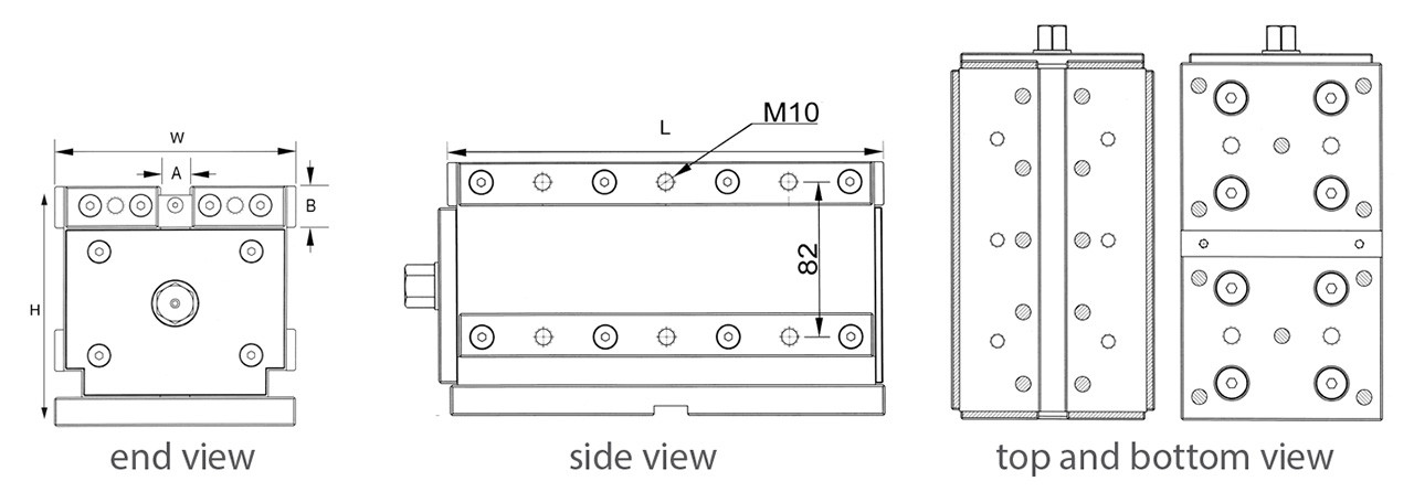 Earth-Chain ECB Magnetic Workholding Vise, 5" x 3" x 3", 1100 lbs ...