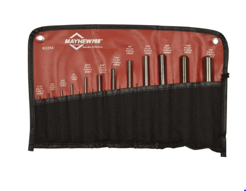 MAYHEW Roll Pin Punches 12 Pc Set - 92-465-4| Penn Tool Co., Inc