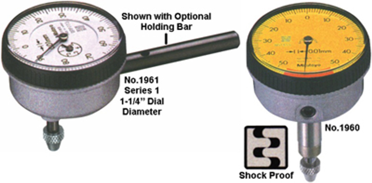 Mitutoyo Back Plunger Type Dial Indicators Penn Tool Co Inc
