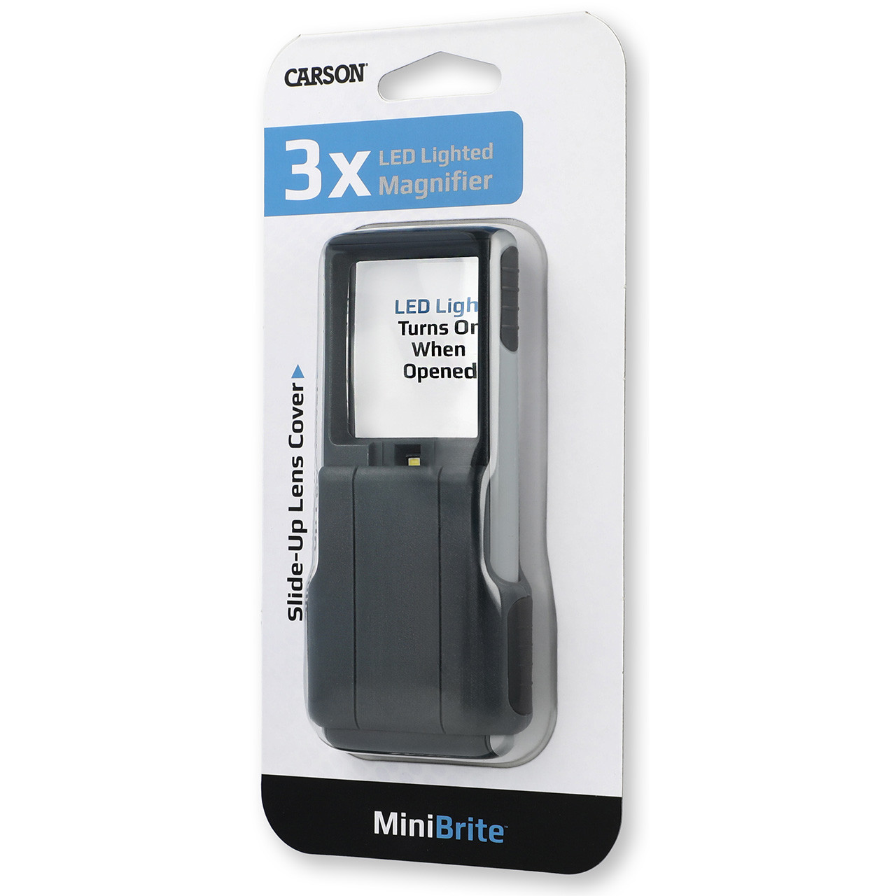 Carson MiniBrite Pocket Slide-out 3x LED Magnifier - PO-25| Penn Tool ...