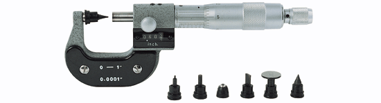 Micrometer 7 Piece Anvil Attachment Set - 65-087-9| Penn Tool Co., Inc