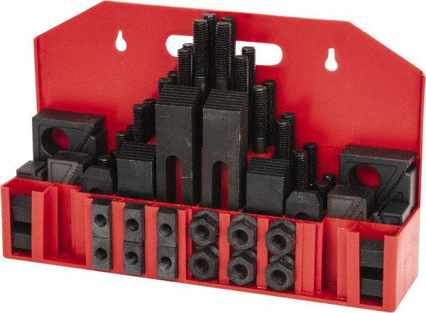 52 Piece Clamping Kit, 5/8" Table Slot for Bridgeport Mills - 51-170-9 ...