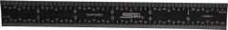 SPI Rigid Steel Rule, EZ View Finish, 6"/150mm E/M - 13-894-1| Penn ...
