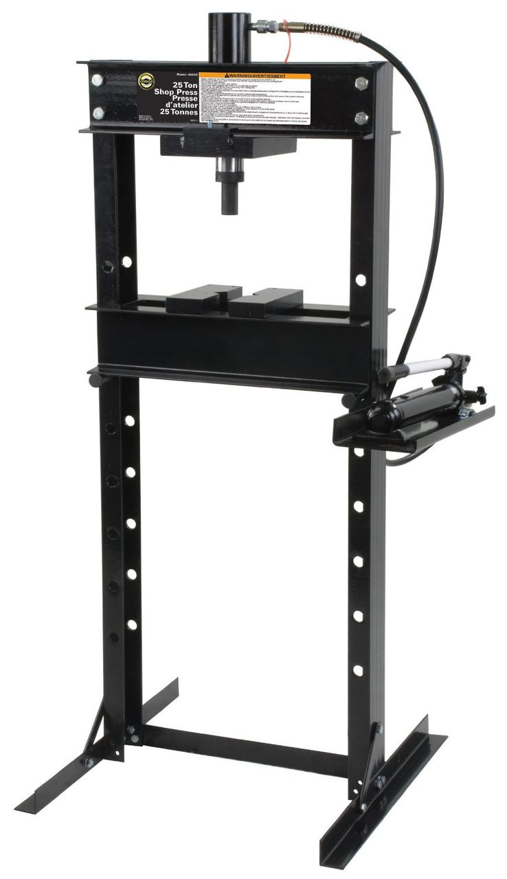 Omega 25 Ton Shop Press with Hand Pump - OME60253| Penn Tool Co., Inc