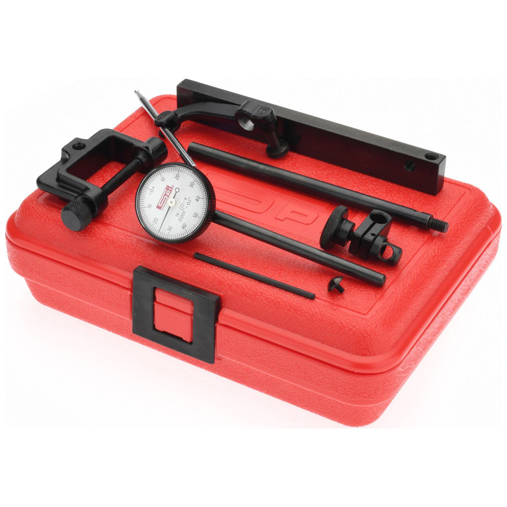 Back Plunger Dial Indicator Set, 0.1" Range, 0-50-0 Dial Reading - 14 ...